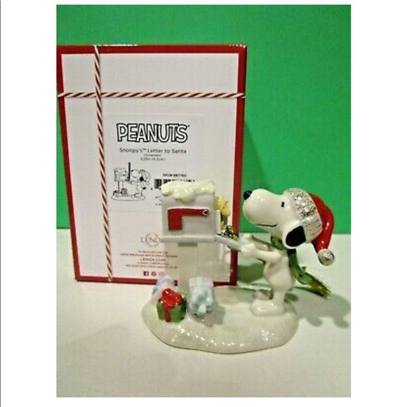 Lenox | Holiday | Lenox Peanuts Snoopys Letter To Santa Woodstock Christmas Ornament New In Box ...